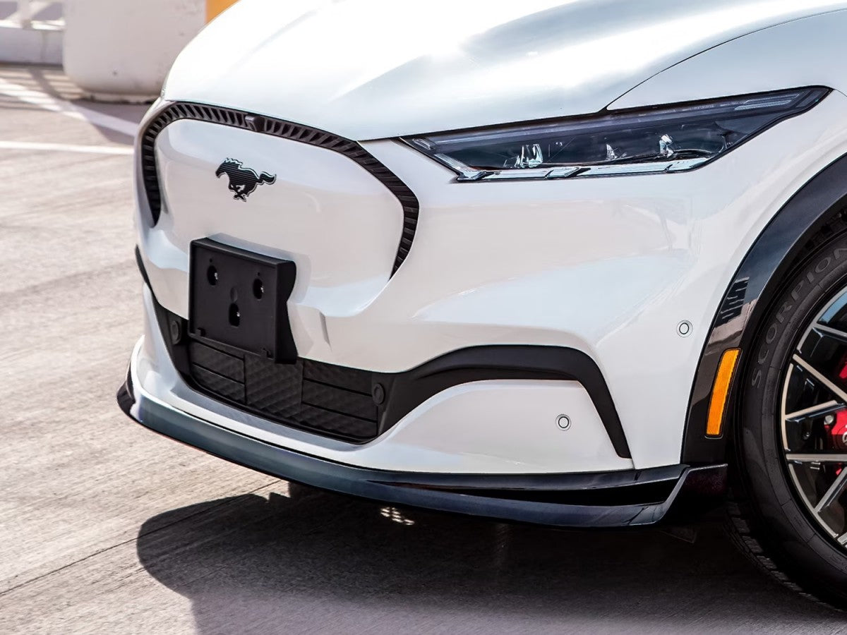 Genuine Black Front Splitter By AirDesign For Mustang Mach-E 2021-24 ...